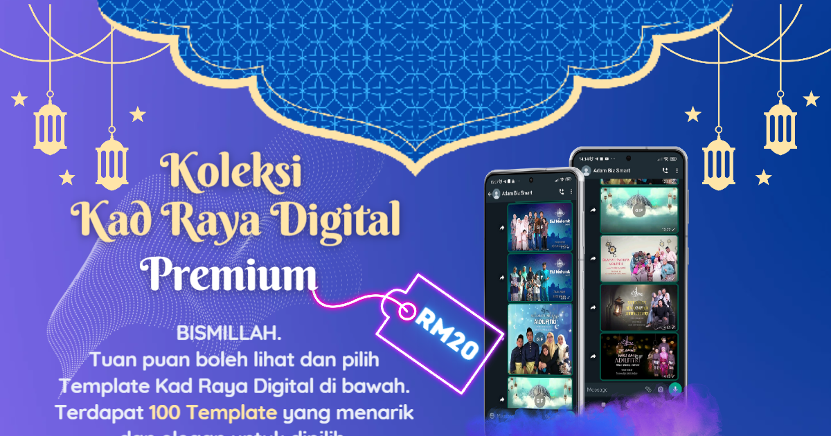 WHATSAPP - PERSONAL KOLEKSI KAD RAYA DIGITAL - PREMIUM